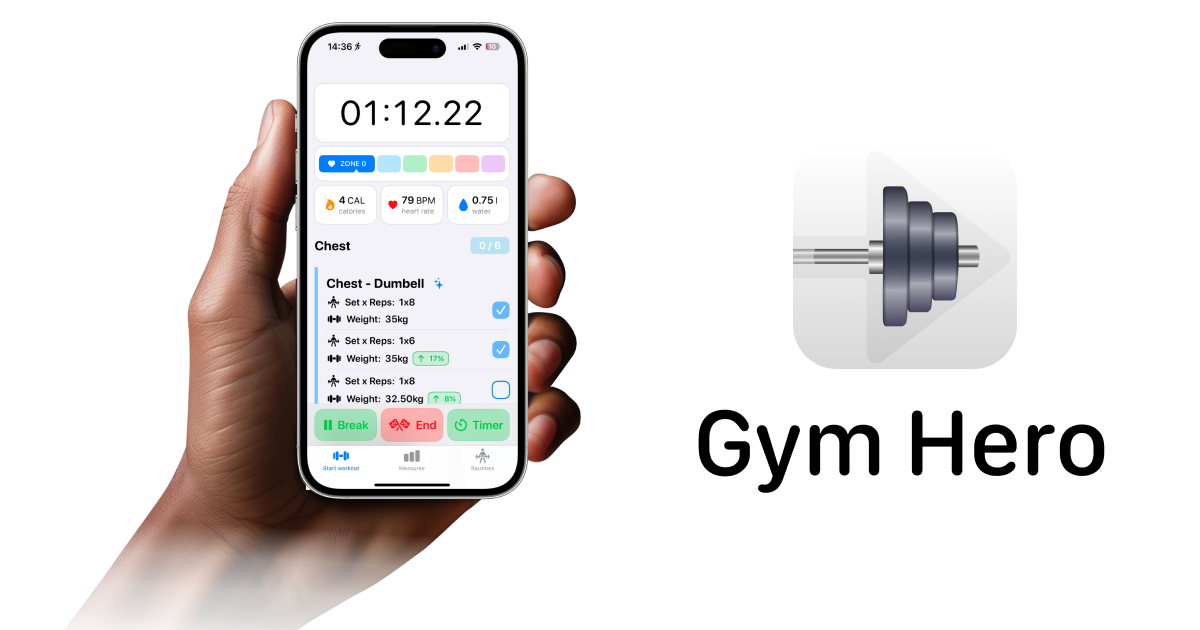 Gym Hero - Private Workout Tracker for Apple Health & Apple Watch